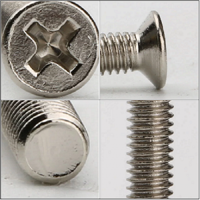 DIN 965 Standard Cross Recessed Countersunk Phillips Machine Screw M2 - M8