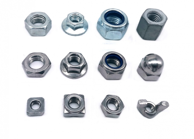 8 10 Grade Metal Hexagon Lock Nut Jenis Torsi Yang Tersedia Dengan Flange