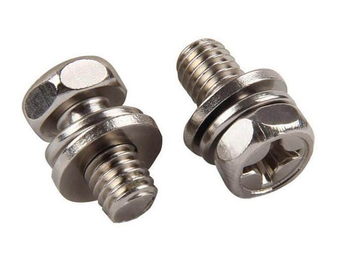 ASME Standar Cross Recessed Socket Hex Head Bolts dengan Spring Washer ...